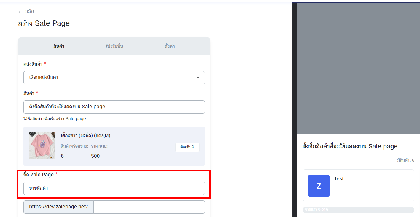 วิธีการสร้าง Salepage - ZORT