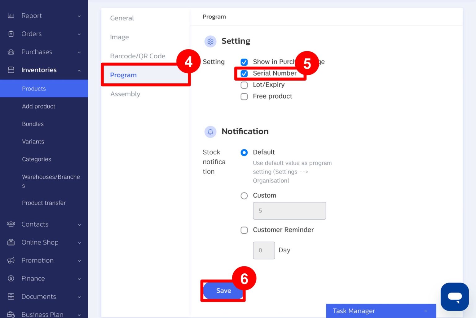 How to Add Serial Numbers - ZORT