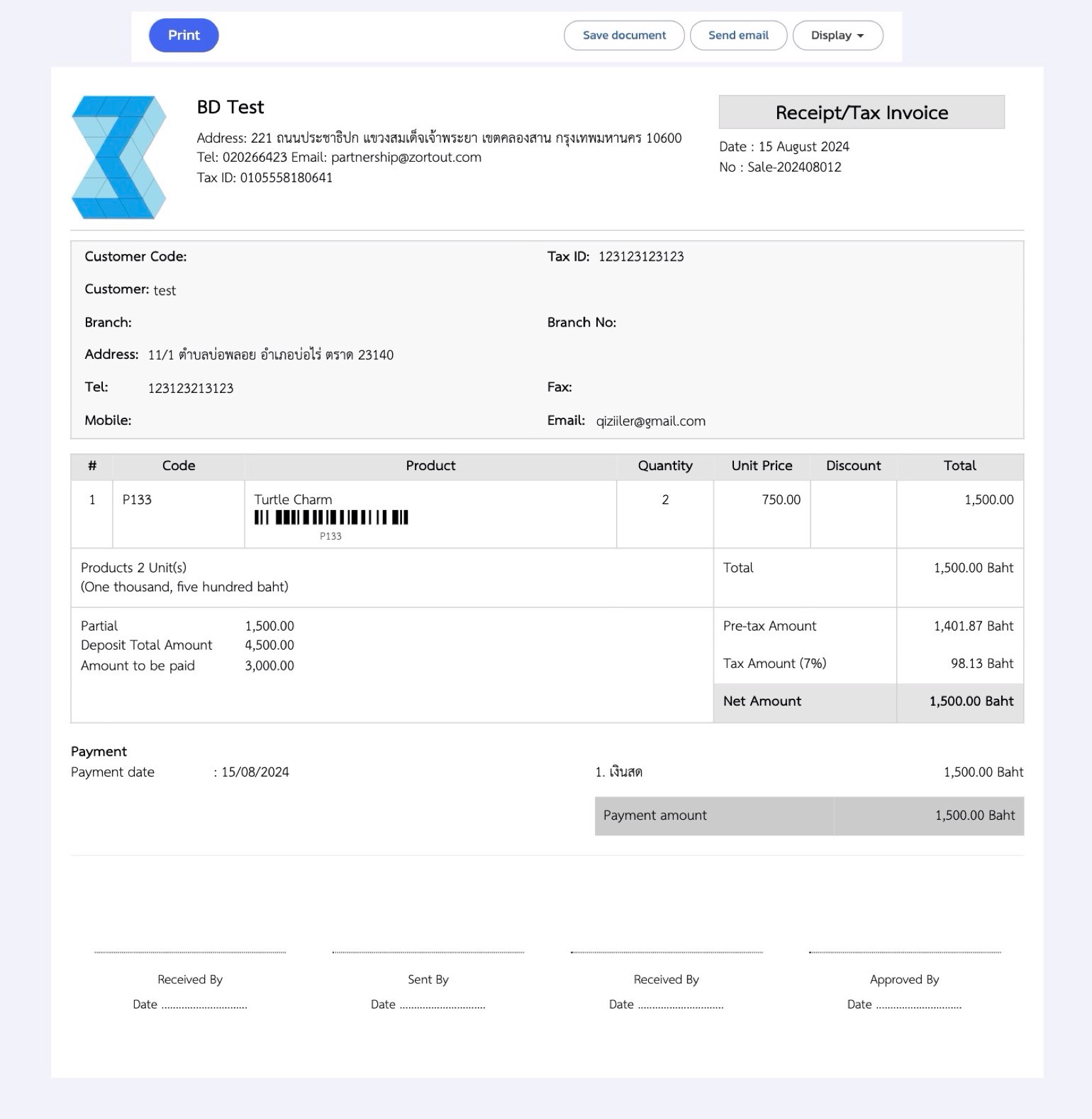 How to Issue Installment Payment Documents - ZORT