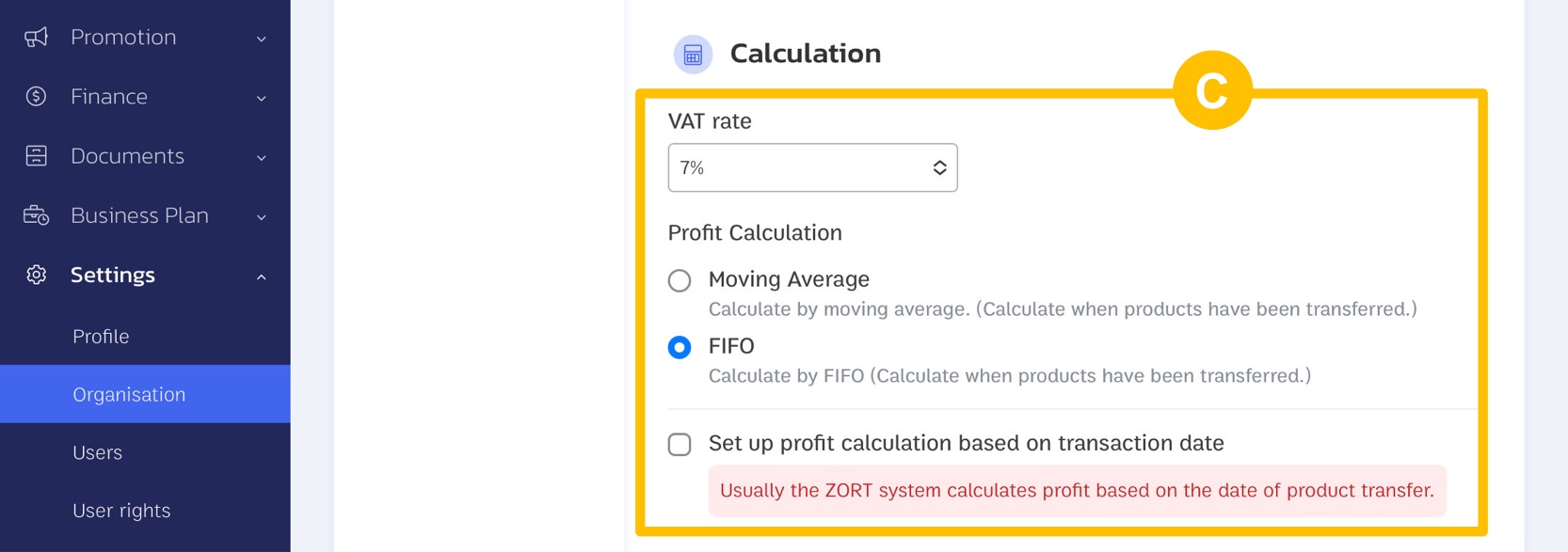 Organization Setting: How to Set Up Program - ZORT